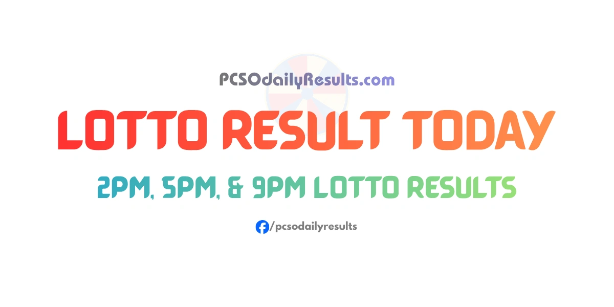 3D Lotto Results Today - PCSO Daily Results